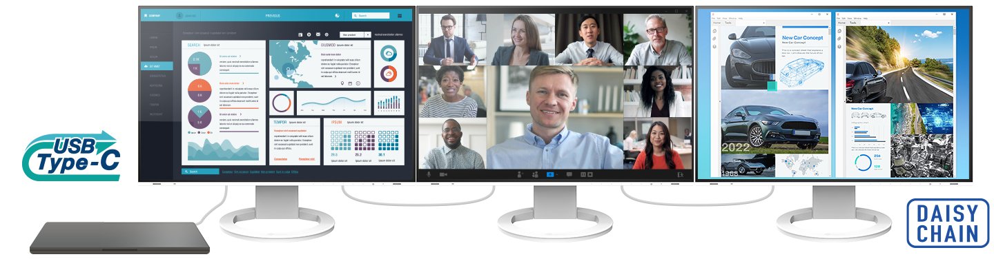 Τα νέα USB Type-C Docking Monitors με Daisy Chain της EIZO: EV2495 ...